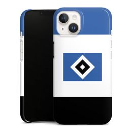 DeinDesign iPhone 14 Handy Premium Case Smartphone Handyh&uuml;lle Schutzh&uuml;lle gl&auml;nzend Hamburger Sv Bundesliga Official Licensed Product Premium Case