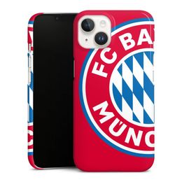 DeinDesign iPhone 14 Handy Premium Case Smartphone Handyh&uuml;lle Schutzh&uuml;lle gl&auml;nzend Official Licensed Product Fcb Fc Bayern M&uuml;nchen Premium Case