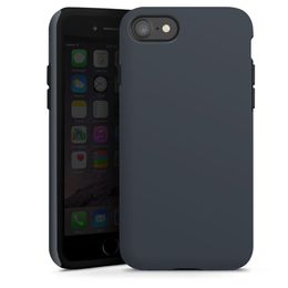 DeinDesign iPhone SE (2020) Handy Panzer Handyh&uuml;lle robuste Outdoor H&uuml;lle Schutzh&uuml;lle matt Anthracite Unicoloured Grey Tough Case