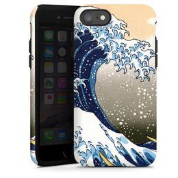 DeinDesign iPhone SE (2022) Handy Panzer Handyh&uuml;lle robuste Outdoor H&uuml;lle Schutzh&uuml;lle matt Die Gro&szlig;e Welle Vor Kanagawa Katsushika Hokusai Kunst Tough Case