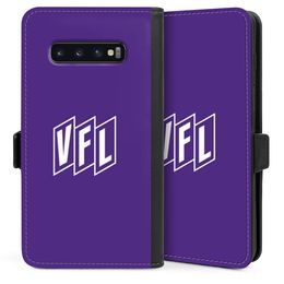 DeinDesign Galaxy S10 Plus Handy Klapph&uuml;lle Handyh&uuml;lle aus Kunst Leder schwarz Flip Case Logo Official Licensed Product Vfl Osnabr&uuml;ck Sideflip mit Lasche