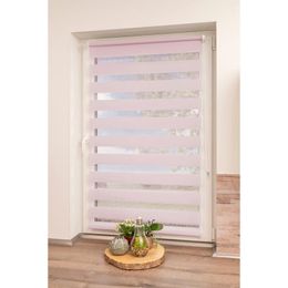 K-home Doppelrollo &raquo;Maringa Klemmfix&laquo; Lichtschutz ohne Bohren in verschiedenen Gr&ouml;&szlig;en und 11 Farben erh&auml;ltlich pink Polyester 150cm, 25cm