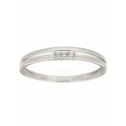 Firetti Damen Diamantring &raquo;Schmuck Geschenk Gold 333 Damenring Goldring Diamant&laquo; mit Brillanten silber 19, 0,03 P2 = erkennbare Einschl&uuml;sse, Diamanten