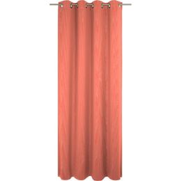 Adam Vorhang &raquo;Uni Collection light&laquo; &Ouml;sen 1 Stk. tlg. aus 100% Bio-Baumwolle, Vorhang nach Wunschma&szlig; orange Baumwolle (Bio-Baumwolle) 145cm, &Ouml;sen, 145cm