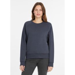 Ragwear Damen Sweatshirt &raquo;JOANN&laquo;, mit Rundhalsausschnitt, aus Baumwolle und Polyester, unifarben blau XXL