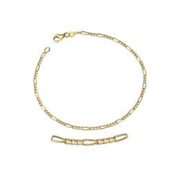 Firetti Damen Goldarmband &raquo;Schmuck Geschenk Gold 333 Armkette Figarokette&laquo; Made in Germany gold 19, Gelbgold 333