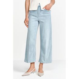 Richroyal Damen RICHROYAL 7/8-Jeans Culotte Light Blue Satin Denim blau 27, L&auml;nge 32
