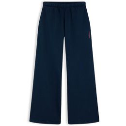 Tommy Jeans Damen Sweathose &raquo;TJW WIDE LEG SCRIPT SWEATPANTS&laquo; Baumwollmischung, l&auml;ssig geschnitten XL (46), N-Gr