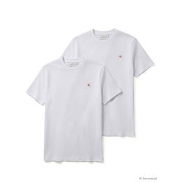 Calvin Klein Jeans Herren T-Shirt &raquo;SS BADGE TEE 2 PACK&laquo; Packung, 2er-Pack, 2 Mit Rundhalsausschnitt XXL
