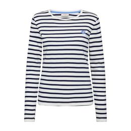Freequent Damen Freequent Langarmshirt &raquo;FQFAMILA-TEE&laquo; im Streifen-Design wei&szlig; XXL