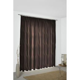 WIRTH Vorhang &raquo;Lupara&laquo; Multifunktionsband 1 Stk. tlg. braun Jacquard, Baumwolle, Polyester 245cm, Multifunktionsband, 132cm