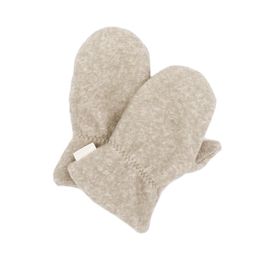 MaxiMo Damen MaxiMo F&auml;ustlinge Baumwollfleece, Gummizug, w&auml;rmend, weich, bequem braun 3