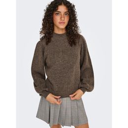 Only Damen Only Strickpullover &raquo;ONLFIRENZE LS HIGHNECK PULLOVER KNT NCA&laquo; braun S