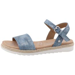 Tom Tailor M&auml;dchen Tom Tailor Sandale &raquo;Resa&laquo; Sommerschuh, Sandalette, Kinderschuh mit Glitzerdetails blau 31