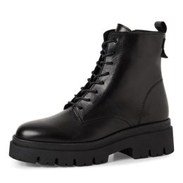 Tamaris Damen Schn&uuml;rstiefelette , Blockabsatz, Schn&uuml;rboots mit Touch it-Ausstattung schwarz 40