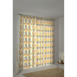 Adam Vorhang &raquo;Jungle&laquo; Kr&auml;uselband 1 Stk. tlg. aus 100% Bio-Baumwolle bunt Jacquard, Baumwolle (Bio-Baumwolle) 145cm, Kr&auml;uselband, 145cm