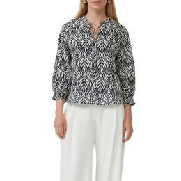 s.Oliver BLACK LABEL Damen s.Oliver BLACK LABEL Langarmbluse mit All-Over Print blau 38