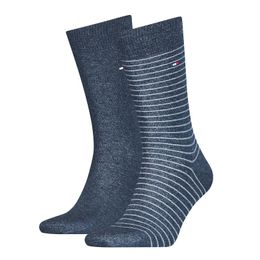 Tommy Hilfiger Herren Socken &raquo;TH MEN SMALL STRIPE SOCK 2P&laquo; 2 Paar, 2 Paar tlg. -Branding 43-46