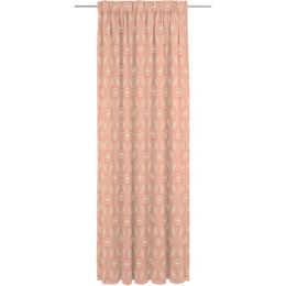 Adam Vorhang &raquo;Retro Floret&laquo; Multifunktionsband 1 Stk. tlg. aus 100% Bio-Baumwolle orange Jacquard, Baumwolle 145cm, Multifunktionsband, 142cm