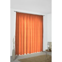 WIRTH Vorhang &raquo;Bachfeld&laquo; Multifunktionsband 1 Stk. tlg. orange Jacquard, Polyacryl 145cm, Multifunktionsband, 132cm