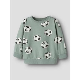 name it Jungen Sweatshirt &raquo;NMMLOUIE LS NREG SWEAT BRU BOX&laquo;, Baumwollmischung, regular fit gr&uuml;n 116