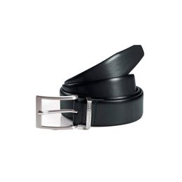 Tom Tailor Herren Tom Tailor Lederg&uuml;rtel &raquo;TTBILL&laquo; 3.5 cm breiter Herreng&uuml;rtel, Freizeit- und Anzugsg&uuml;rtel, bis Gr. 120 schwarz 115