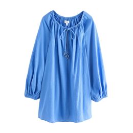 Next Kleid Damen Gr&ouml;&szlig;e 48/50 blau Sommerkleid