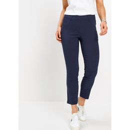 bonprix Damen bonprix 7/8-Hose aus elastischem Materialmix mit Viskose, slim fit Passform blau 40, N-Gr