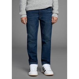 H.I.S. H.I.S Jungen Relax-fit-Jeans &raquo;Stretchjeans in gerader Form f&uuml;r Jungen&laquo; F&uuml;r TEENS. Gerade Jeans in authentischer Waschung blau 182, N-Gr