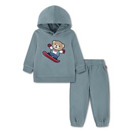 Levi's Kids Jungen Levi's Kids Kapuzensweatshirt &raquo;LVB BEAR KNIT SET&laquo;, 2 und Jogginghose/ Jogginganzug for BOYS blau 36M (98)