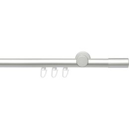 Liedeco Gardinenstange &raquo;Innenlaufgarnitur 20 mm Power Zylinder&laquo; &Oslash; 2 mm 1 l&auml;ufig-l&auml;ufig Fixma&szlig; Gardinenstange Komplett grau Aluminium B/L: 120cm &Oslash; 2mm, 1 Stk.,