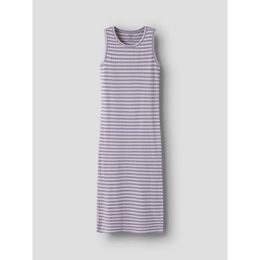 name it Kinder Maxikleid &raquo;NKFSURAJA XSL SL MAXI DRESS NOOS&laquo; Baumwollmischung, mit Stretch, Jersey, Seitenschlitze lila 146, N-Gr