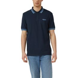 s.Oliver Herren s.Oliver Poloshirt mit Logo Schriftzug blau XL
