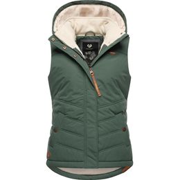 Ragwear Weste 'Hesty' Damen Gr&ouml;&szlig;e XS hellbeige / braun / dunkelgr&uuml;n