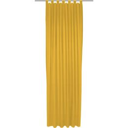 WIRTH Vorhang &raquo;Umea&laquo; Schlaufen 1 Stk. tlg. gold Jacquard, Polyester 145cm, Schlaufen, 132cm