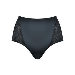 Naturana Damen Taillenslip Tonale Zebra-Spitze Seitenteile schwarz 46