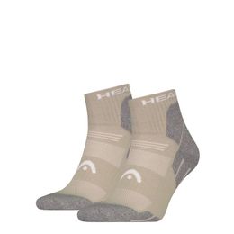 Head Damen Kurzsocken &raquo;Head HIKING ALL CLIMATES QUARTER 2P&laquo; 2 Paar, 2 Paar tlg. mit Logostickerei grau 43-46