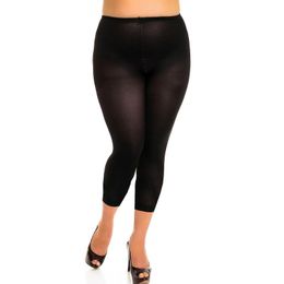 GLAMORY Damen GLAMORY Leggings &raquo;Velvet&laquo; 80 den, blickdicht, seidig matt, bis Gr. 62 schwarz 60/62, N-Gr