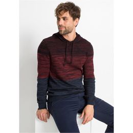 bonprix Herren bonprix Kapuzenpullover aus Baumwolle und Polyacryl, mit Kapuze, Regular Fit, mehrfarbig rot 48/50 (M)