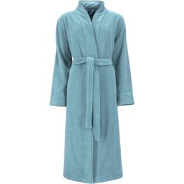 Vossen Bademantel &raquo;Alabama, ideal f&uuml;r Sauna & Spa, Hotelbademantel, Morgenmantel&laquo; 1 Stk. Stehkragen blau Baumwolle L L: 125cm