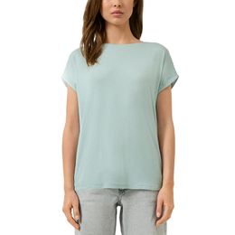 Qs Damen QS Kurzarmshirt mit &Auml;rmelaufschlag gr&uuml;n XXL (44)