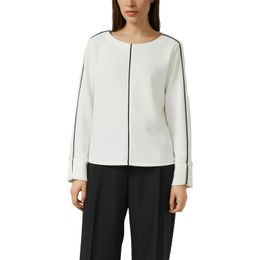 s.Oliver BLACK LABEL Damen s.Oliver BLACK LABEL Sweatshirt, U-Boot Ausschnitt wei&szlig; 48