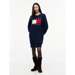 Tommy Jeans Damen Sweatkleid &raquo;TJW SWEATER FLAG DRESS EXT&laquo; Baumwollmischung 1X (48), N-Gr