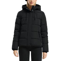 Qs Damen QS Steppjacke mit Kapuze mit Kapuze schwarz XL