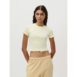 Leger Damen LeGer T-Shirt &raquo;Teresa, LeGer by Lena Gercke&laquo; mit Rippstruktur, kurze Form, slim fit 42