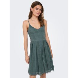Only Damen Only Tr&auml;gerkleid &raquo;ONLHELENA &ndash; Tr&auml;gerkleid aus Baumwolle f&uuml;r den Sommer&laquo; Baumwolle, regular fit, V-Ausschnitt gr&uuml;n 38, N-Gr