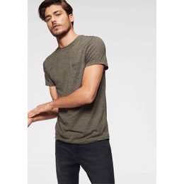 Bruno Banani Herren T-Shirt Kurzarm, Slim Fit, unifarben, Rundhalsausschnitt gr&uuml;n 3XL (64/66)