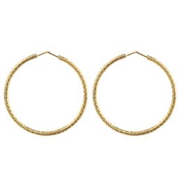 Firetti Damen Paar Creolen &raquo;Schmuck Geschenk Silber 925 Ohrschmuck Ohrringe gedrehte Optik&laquo; gold 40, Silber 925 (Sterlingsilber)