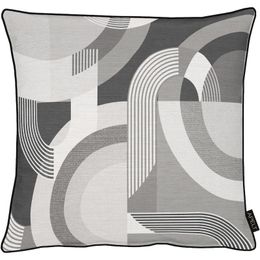 Apelt Dekokissen &raquo;Arco&laquo; grau Polyester B/L: 46cm x 46cm, 1 Stk.