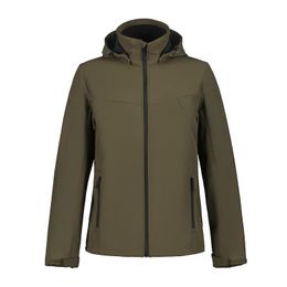 Icepeak Herren Softshelljacke &raquo;Icepeak BRIMFIELD&laquo; mit Kapuze mit abnehmbarer Kapuze, winddicht, wasserabweisend, atmungsaktiv 48